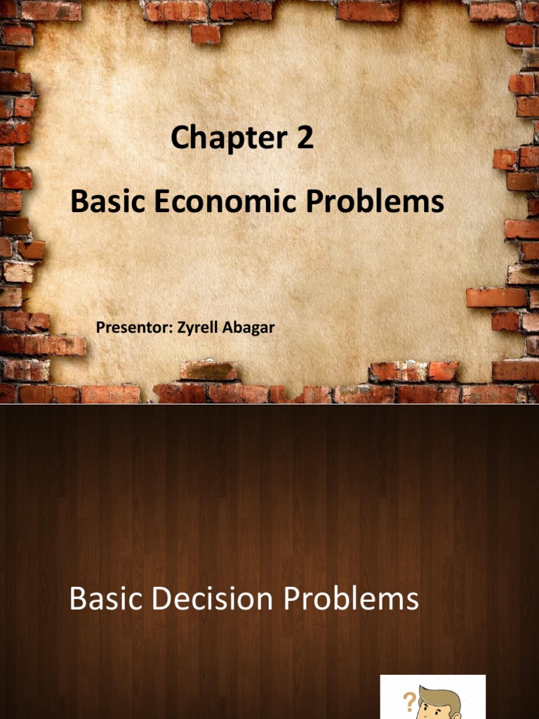 Basic Economic Problems Explained | PDF | Factors Of Production | Economics