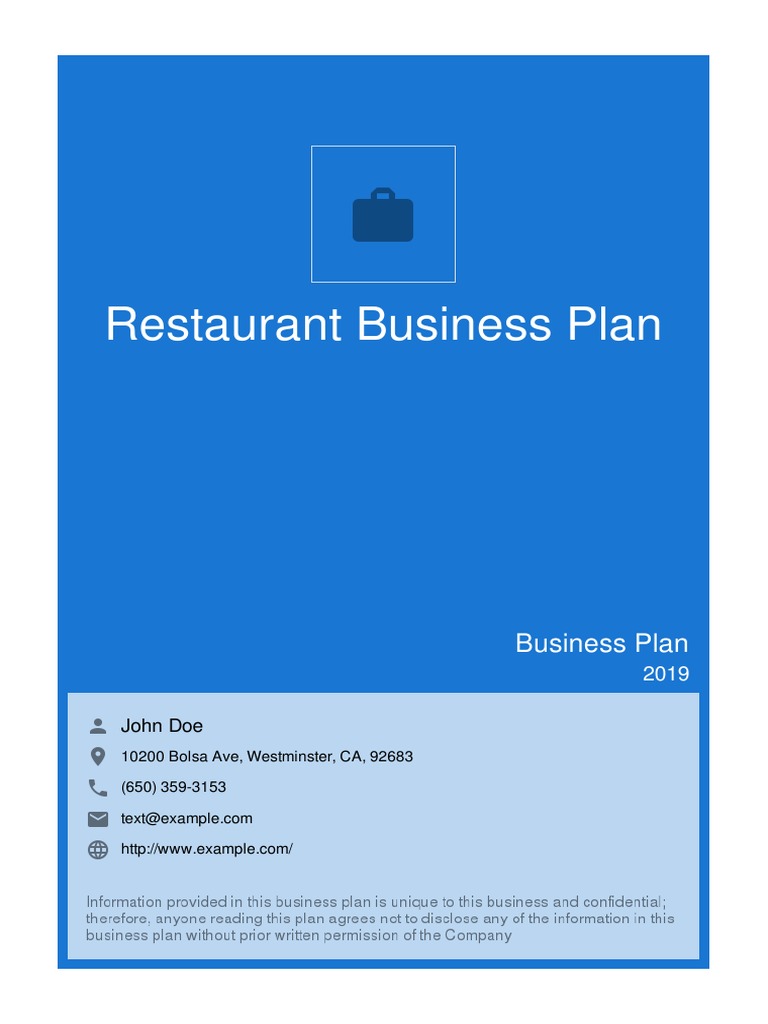 Restaurant Business Plan Example | PDF | Thai Cuisine | Restaurants
