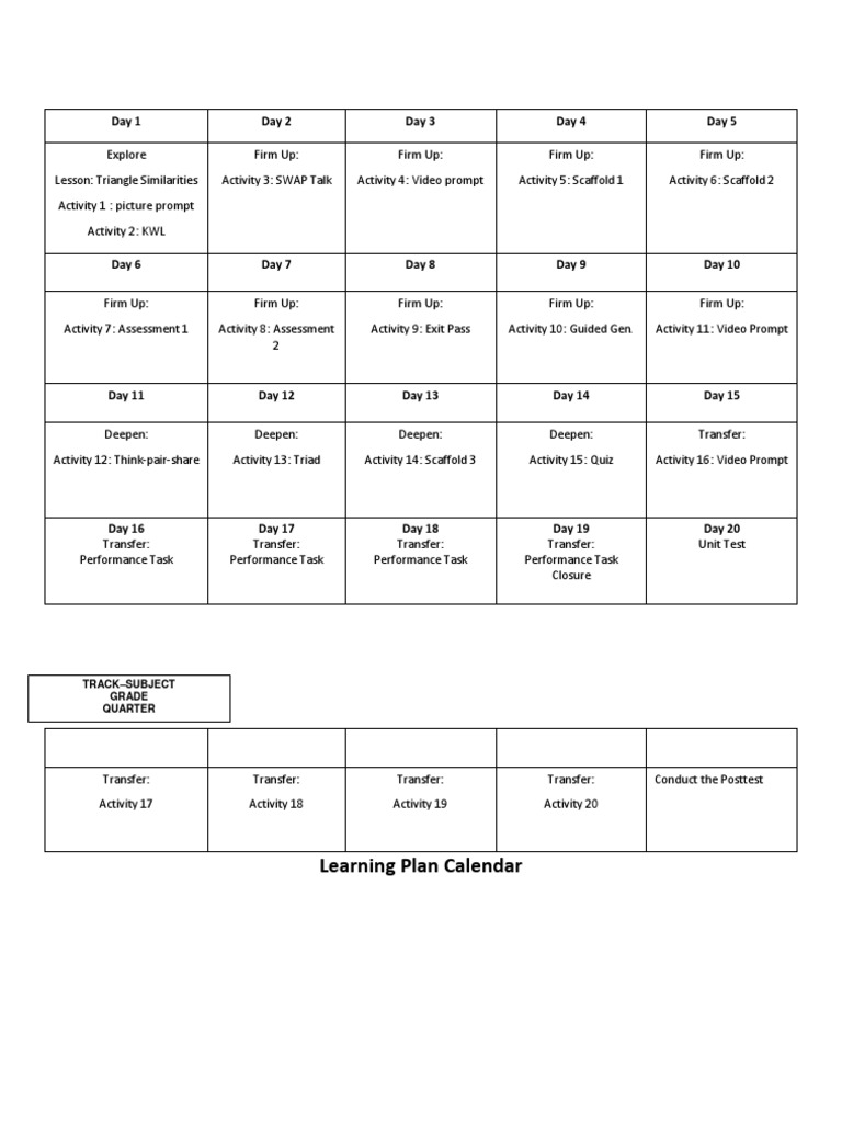 GROUP3 - Calendar Template | PDF