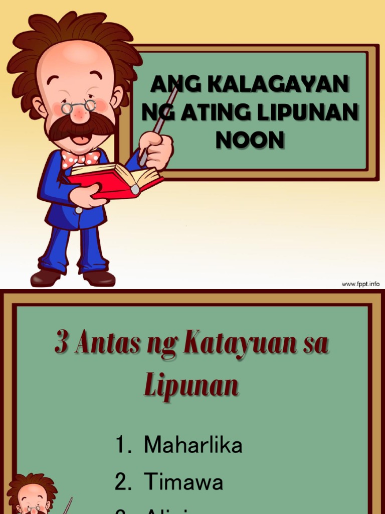 Antas NG Tao Sa Lipunan Noong Unang Panahon | PDF