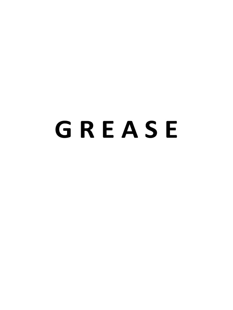 Grease El Musical - Libreto | PDF