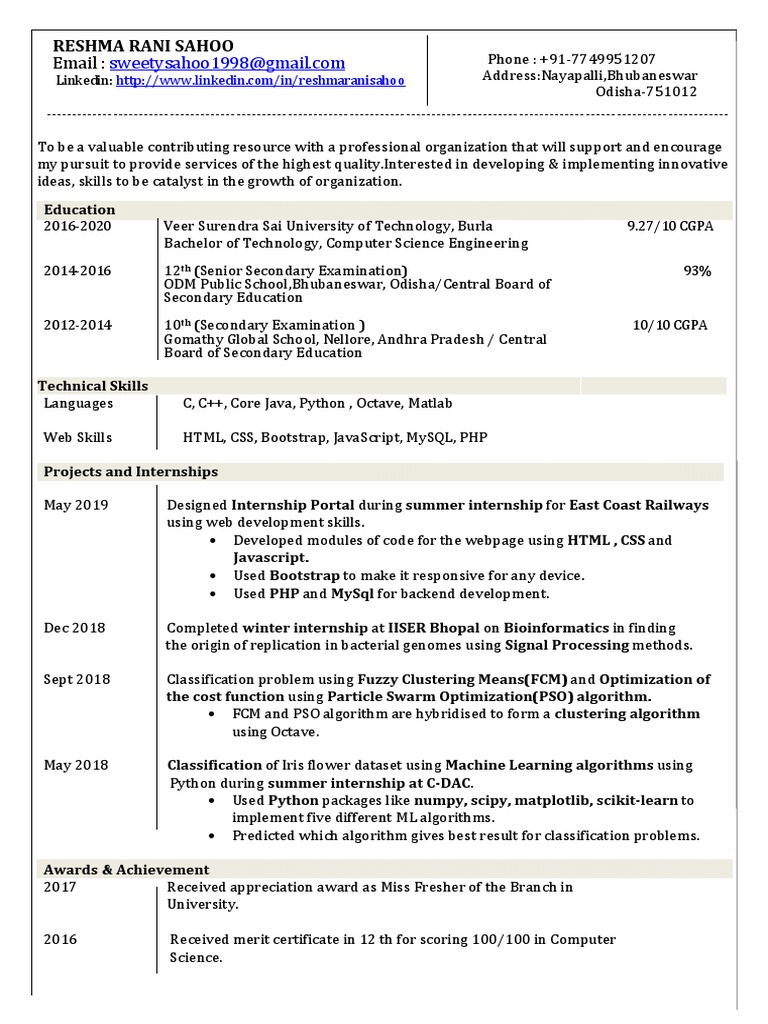 Reshma Resume | PDF | Bootstrap (Front End Framework) | Java Script