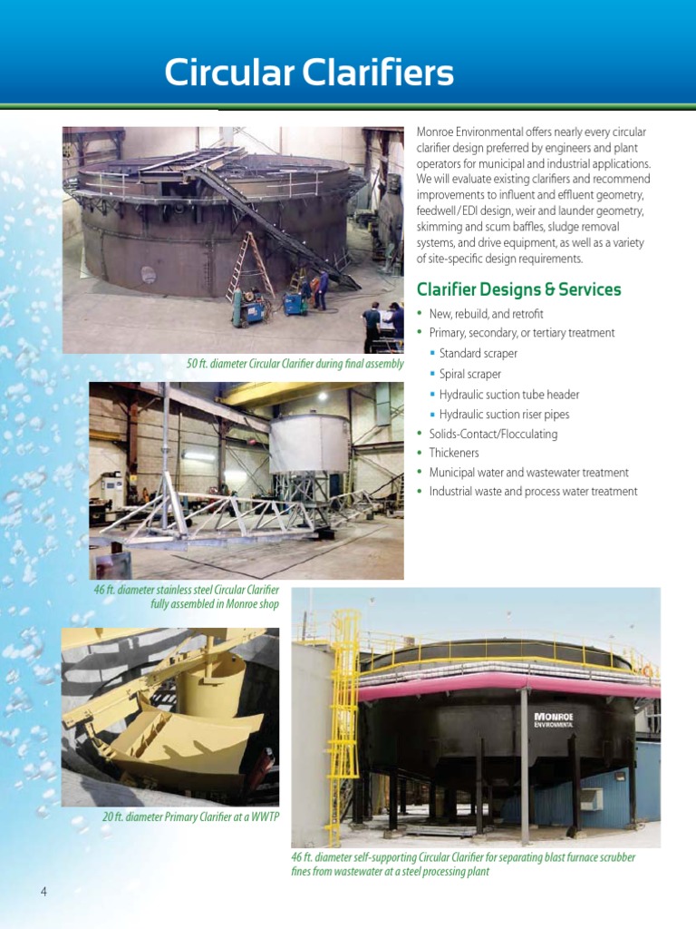 ME Circular Clarifiers PDF | Download Free PDF | Sewage Treatment ...