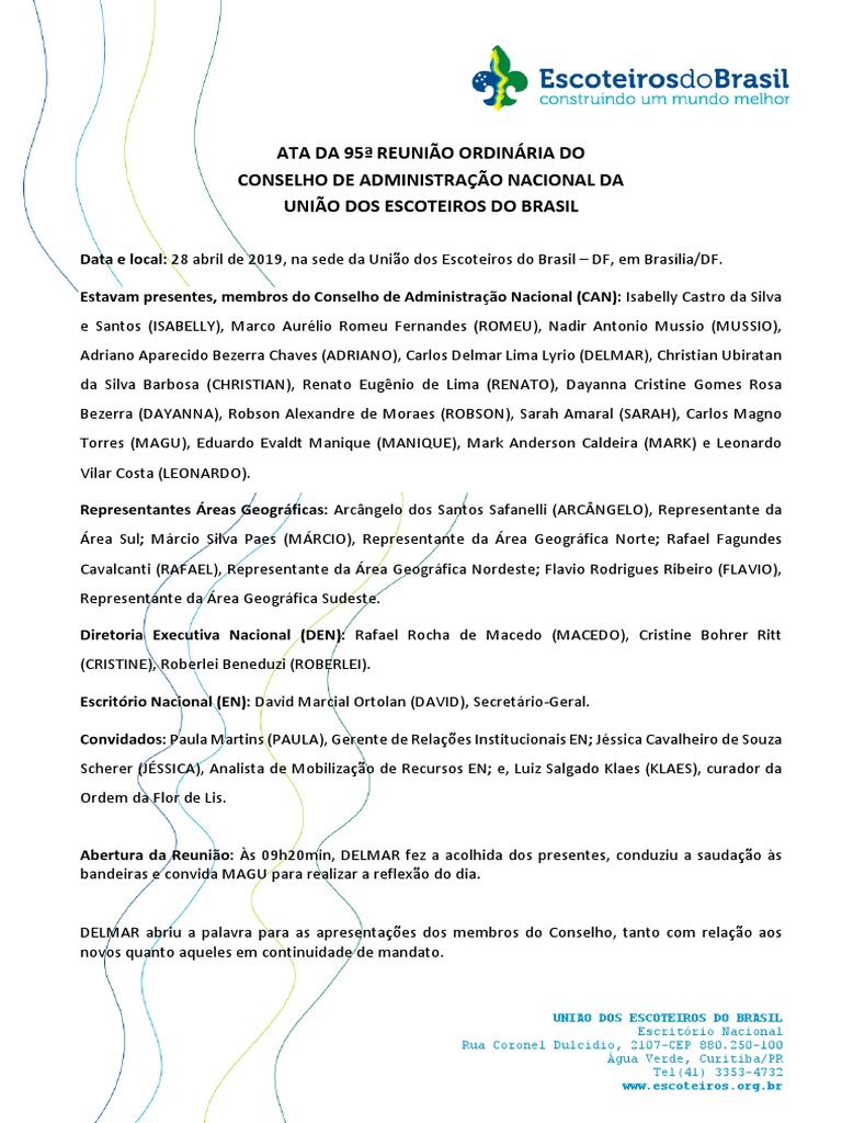 Ata 95 Reunião | PDF | Conselho de Segurança das Nações Unidas | Brasil