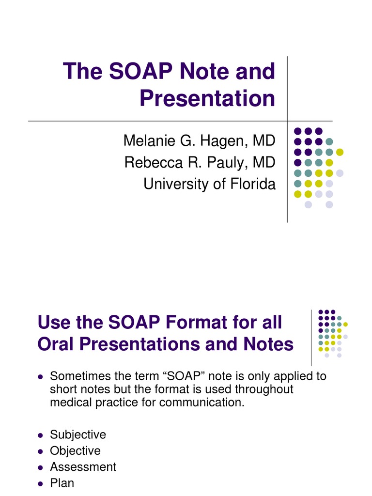 Soap Note Handout 06 | PDF | Diseases And Disorders | Medicine