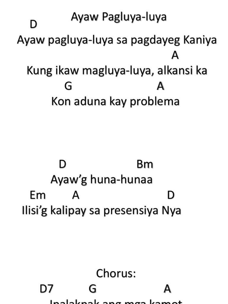 Ayaw pagluya-luya