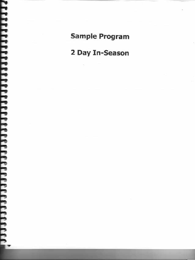 Mike Boyle Programs | PDF