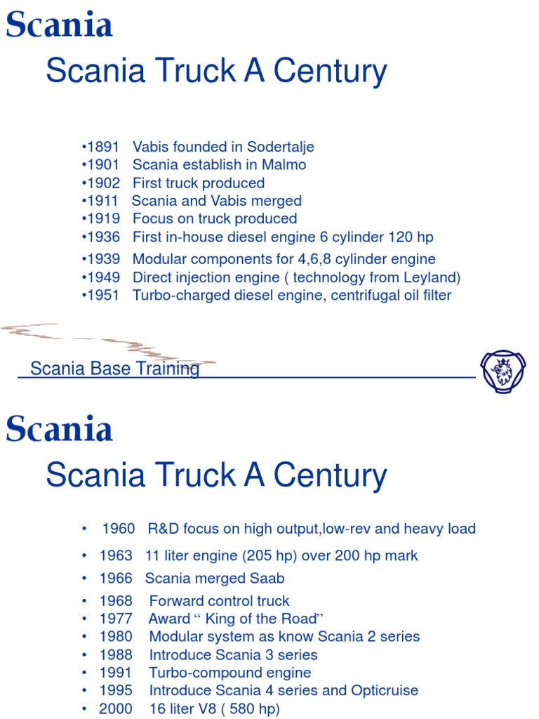 Scania Truck Training Overview | PDF | Suspension (Vehicle) | Truck