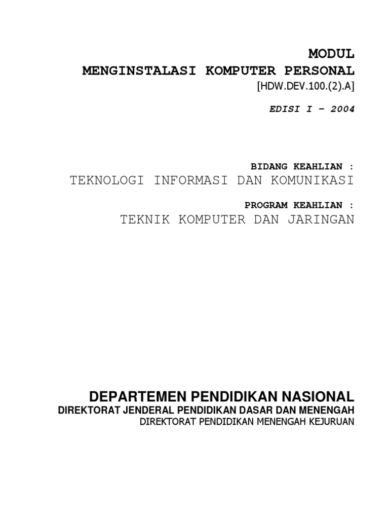 Modul Install PC | PDF