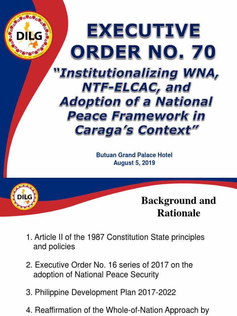 EO 70 and NTF-ELCAC Overview | PDF | Empowerment | Sustainability