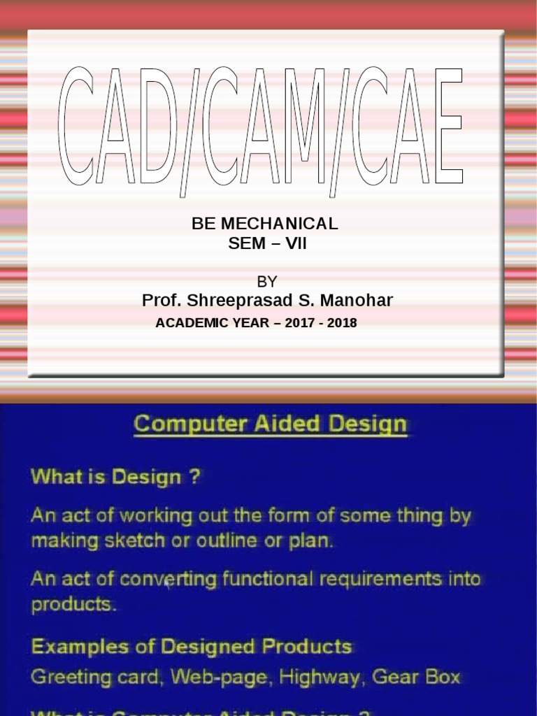 Lecture1 Cad Intro1 | PDF
