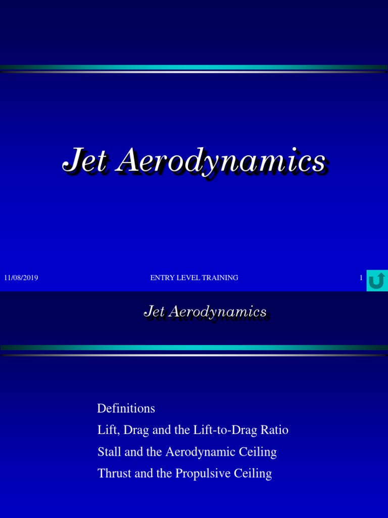 Jet Aerodynamics Basics | PDF | Lift (Force) | Wing