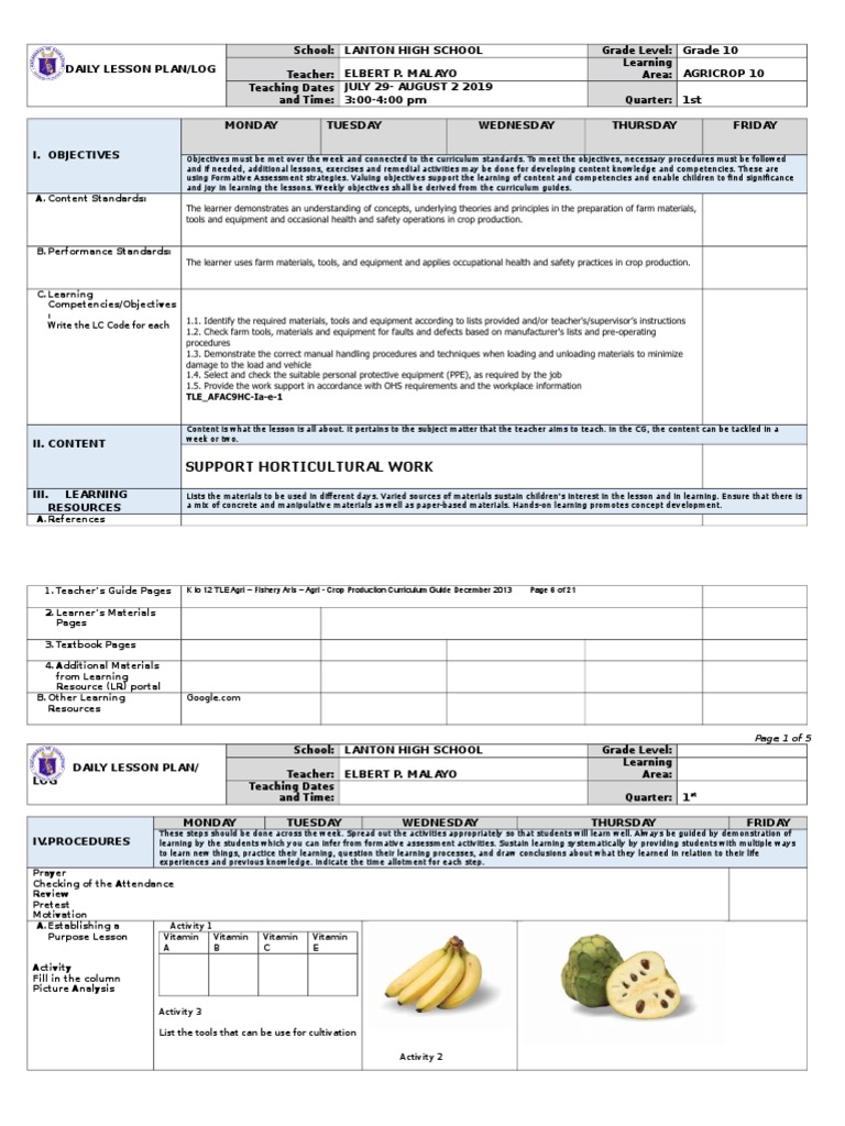 Preparing Students for Success in Crop Production: A Detailed Lesson ...