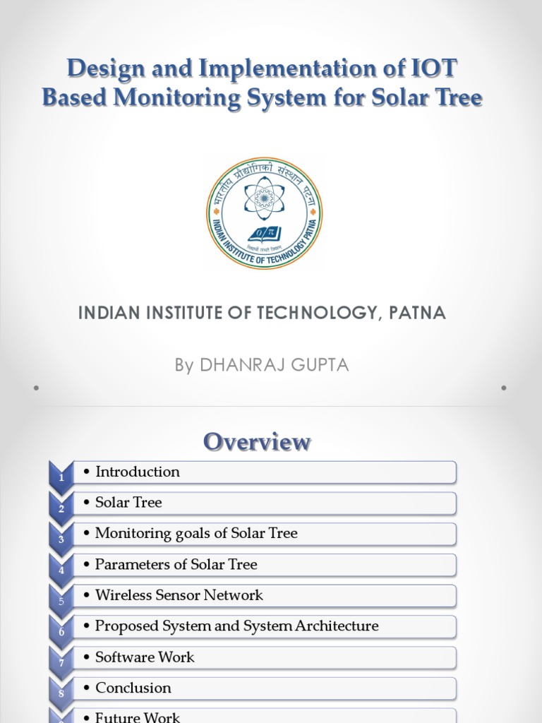 Solar Tree | PDF | Wireless Sensor Network | Photovoltaics