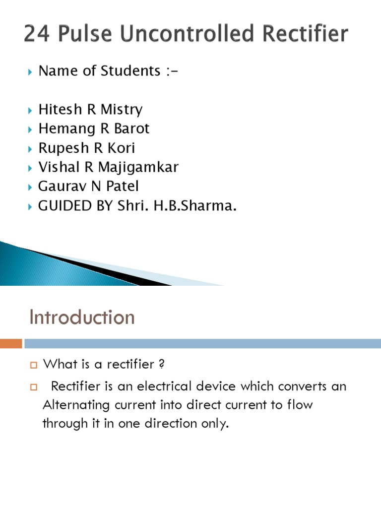 24 Pulse Rectifier | PDF