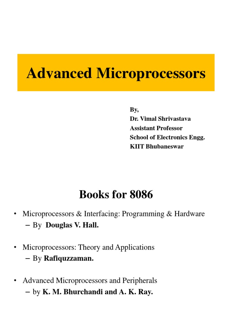 Advanced Microprocessors: 16-Bit Architecture | PDF | Central Processing Unit | Input/Output