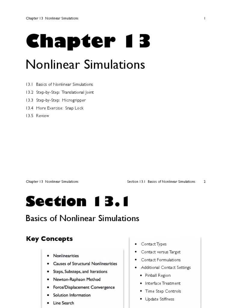 Chapter 13 Nonlinear Simulations 1 | PDF | Nonlinear System | Simulation