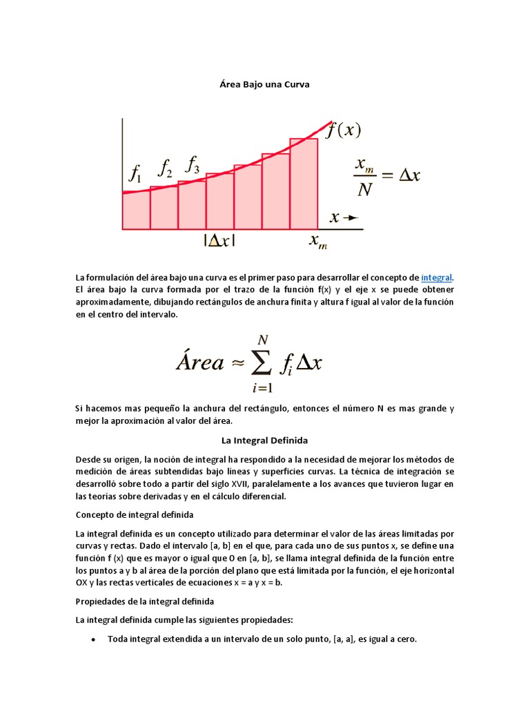 Área Bajo Una Curva | PDF | Integral | Zona