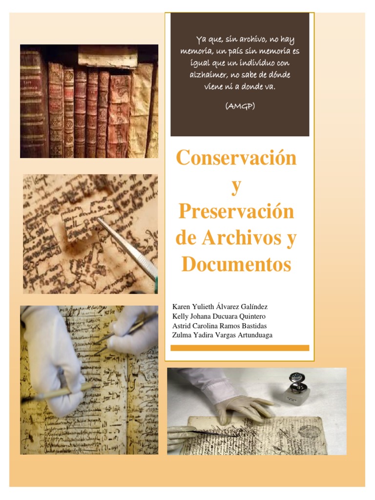 Preservacion Conservacion | PDF | Archivo de computadora | Informática y tecnología de la ...
