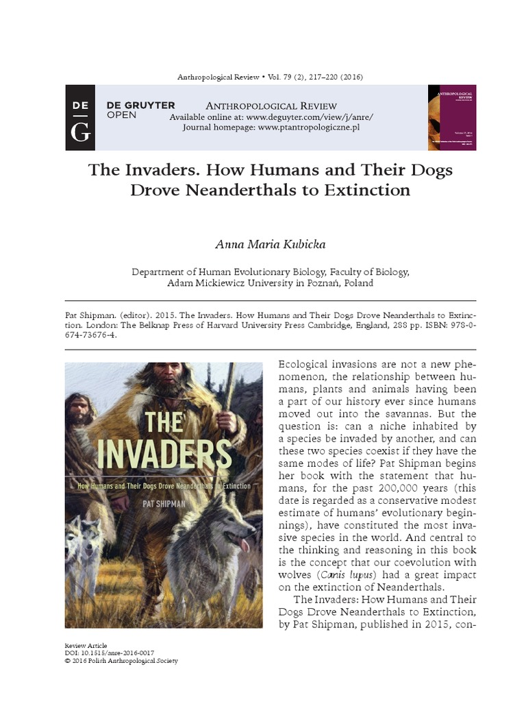 The Invaders. How Humans and Their Dogs PDF | PDF | Invasive Species ...