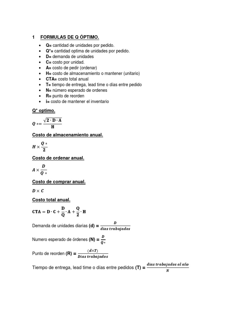 Formula Q Optimo | Economias | Business