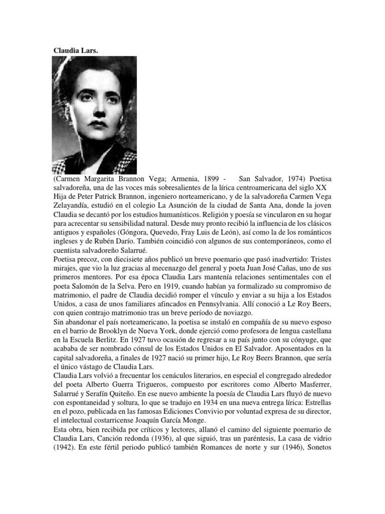 Claudia Lars | PDF | Poesía