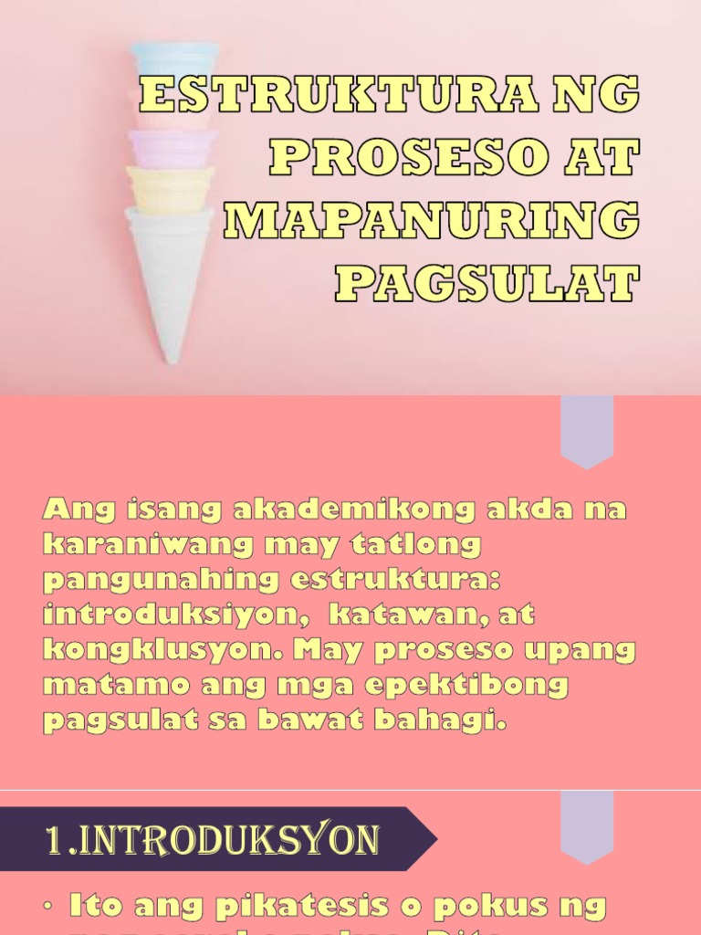 Estruktura NG Proseso at Mapanuring Pagsulat | PDF