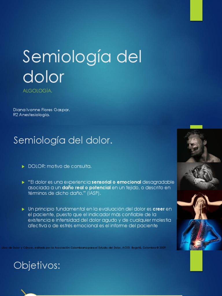 Semiología Del Dolor | PDF | Dolor | Cáncer