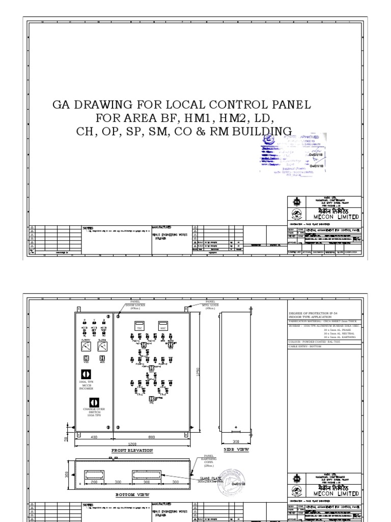 Local Control Panel AC System | PDF | Electrical Wiring | Relay