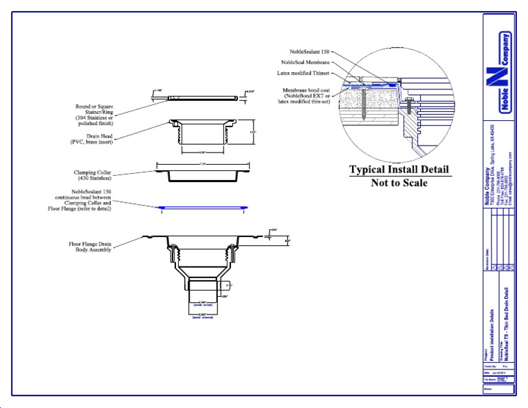 Thin Bed Drain Detail PDF | PDF | Nature