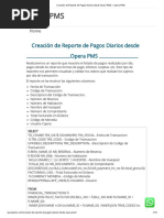Creación de Reportes Con Opera PMS y Oracle Reports Developer - Opera ...
