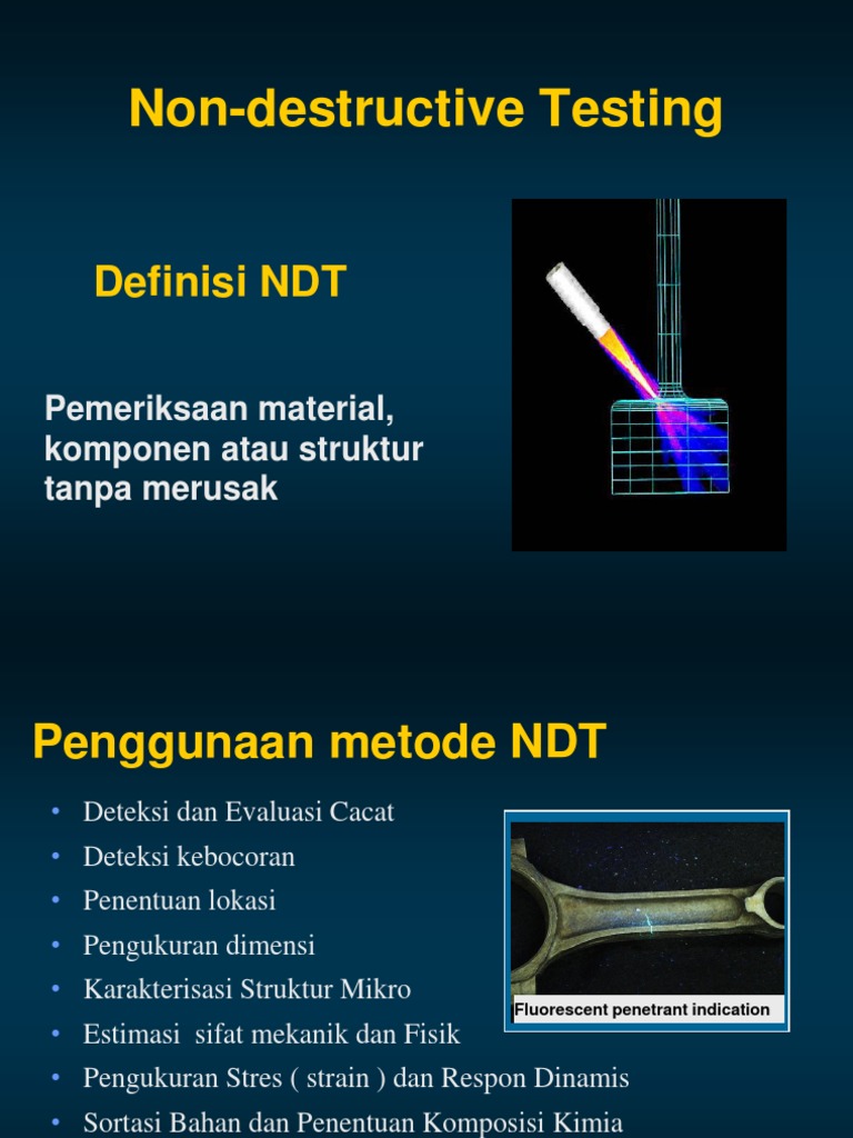 Non Destructive Testing (NDT) 1 | PDF