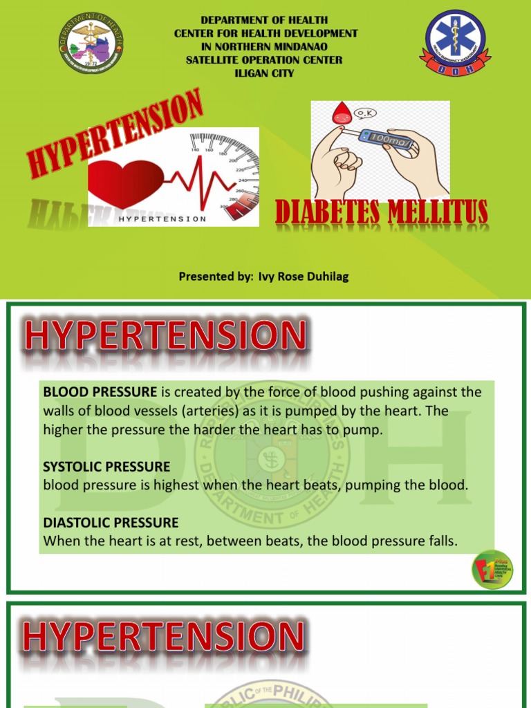 HPN and DM Lecture | PDF | Hypertension | Diabetes Mellitus