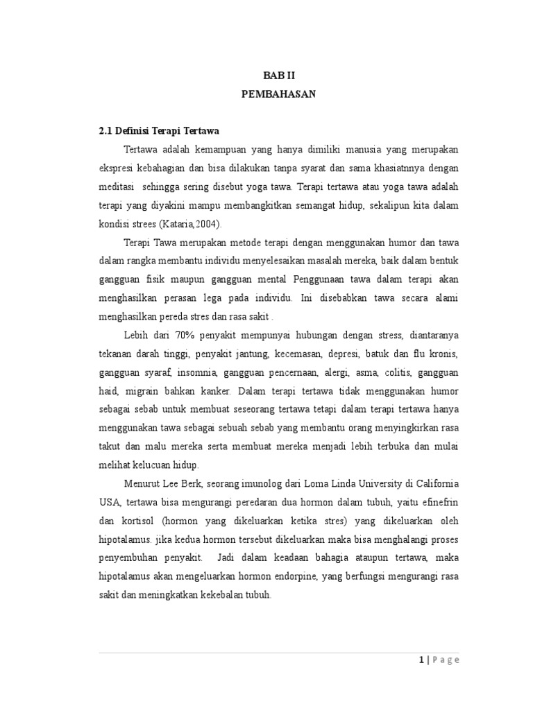 Terapi Tertawa | PDF