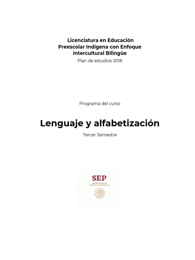 Lenguaje y Alfabetización LEPree IIB 3er | PDF | Educación de la ...
