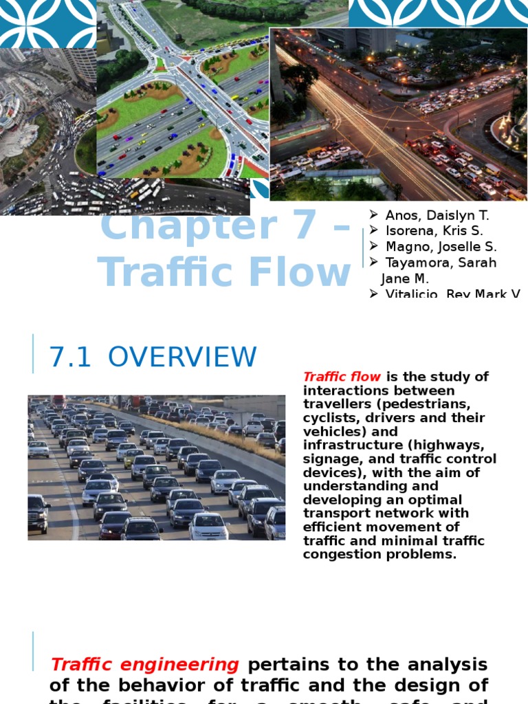 Chapter 7 - Traffic Flow | PDF | Traffic | Speed