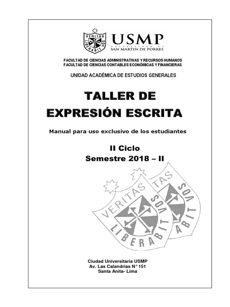 Taller de Expresion Escrita | PDF | Narrativa | Liderazgo