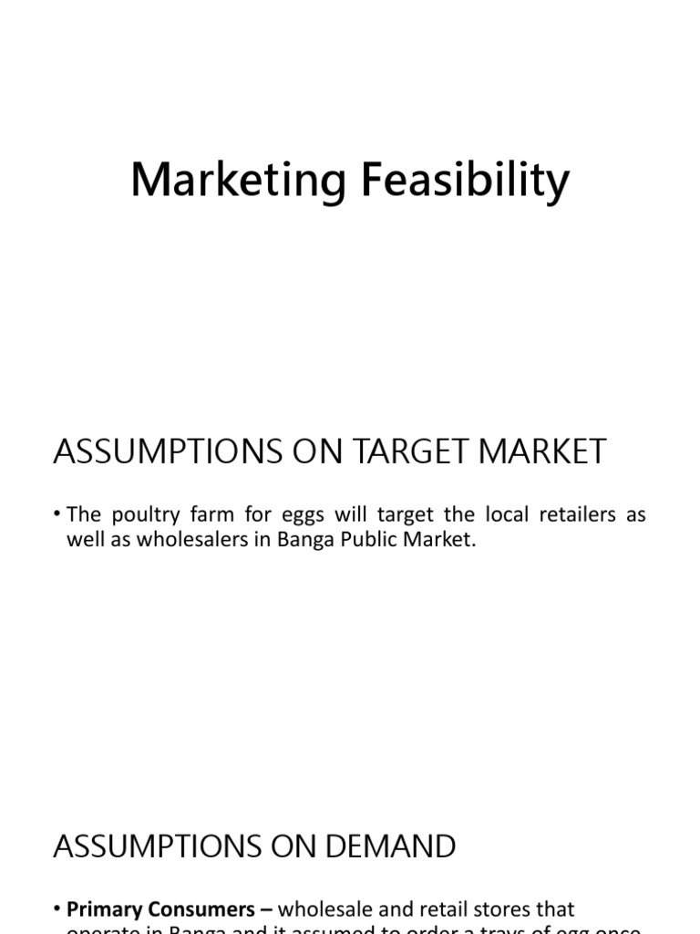 2 - Marketing Feasibility - Sample | PDF | Egg As Food | Retail