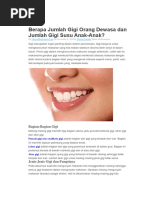 Jenis dan Fungsi Gigi Manusia | PDF