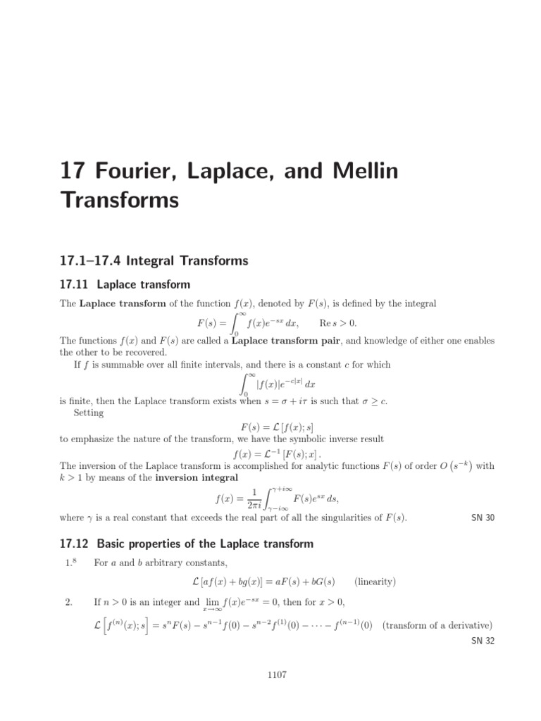 Tablas de Transformadas Integrales PDF | PDF | Convolution | Fourier Transform