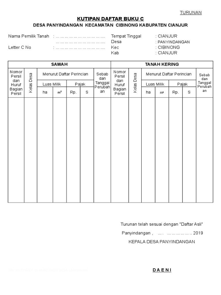 Format Letter C | PDF