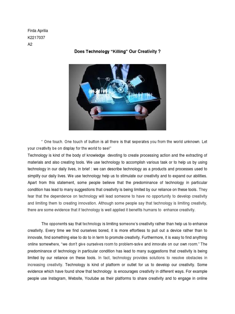 EssayFinal Firda Aprilia K2217037 Argumentati | PDF | Creativity | Video Games