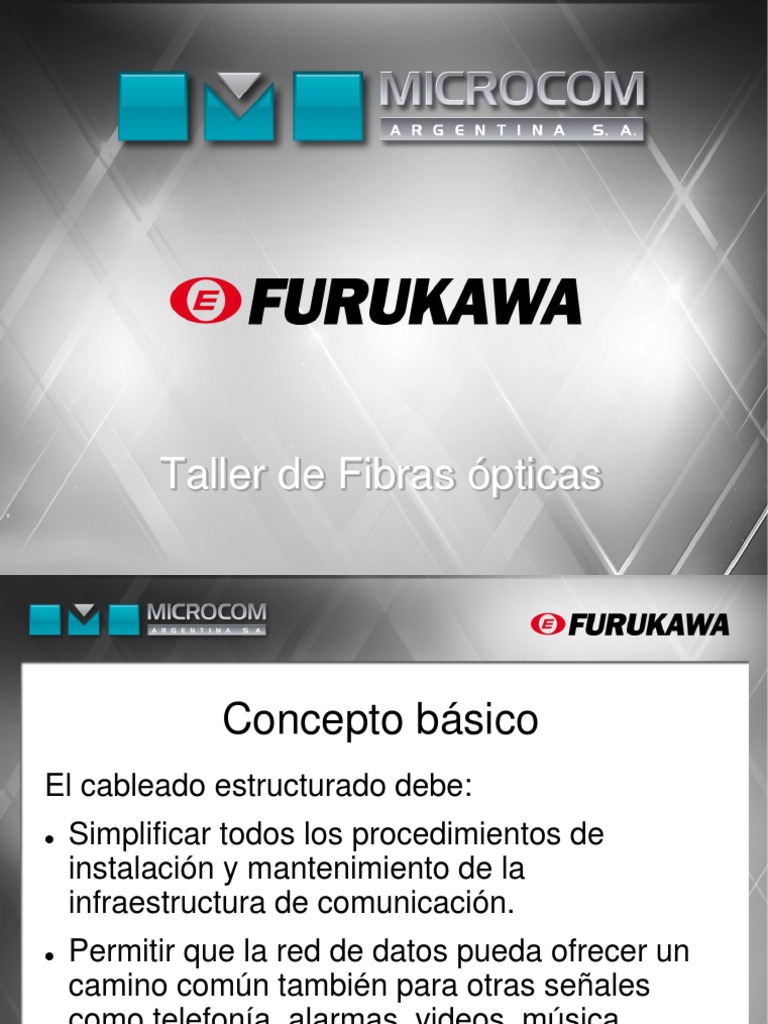 Cableado FO - Furukawa - 2018 | PDF | Fibra óptica | Electrodinámica