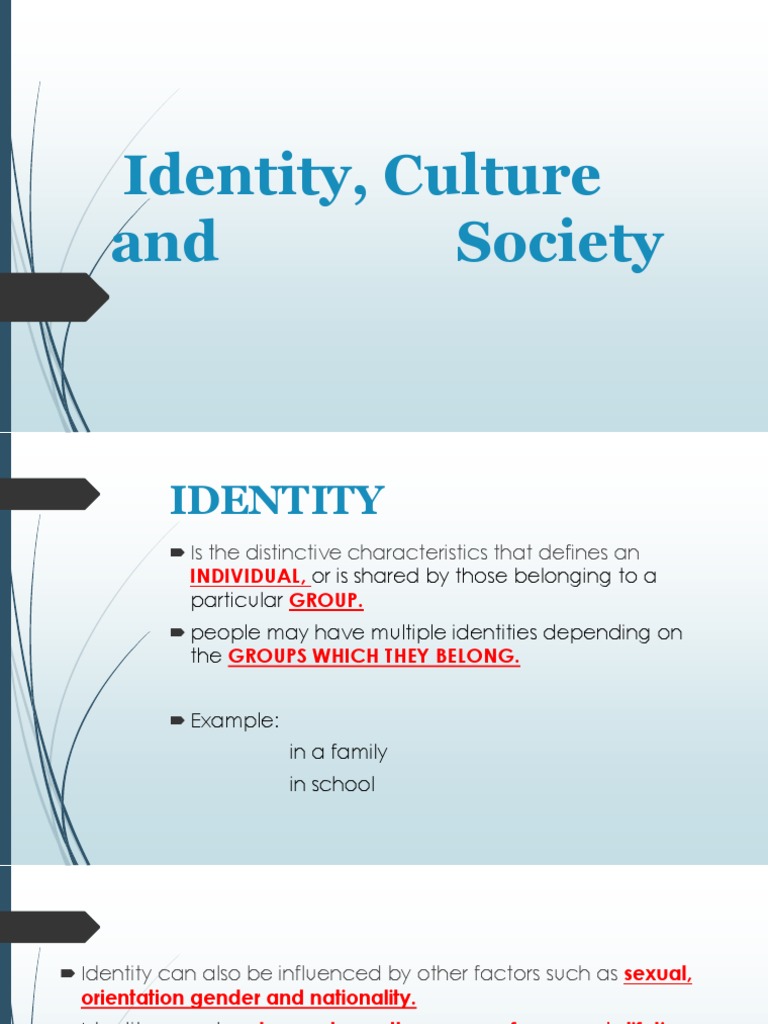 Identity, Culture and Society | PDF | Deviance (Sociology) | Socialization
