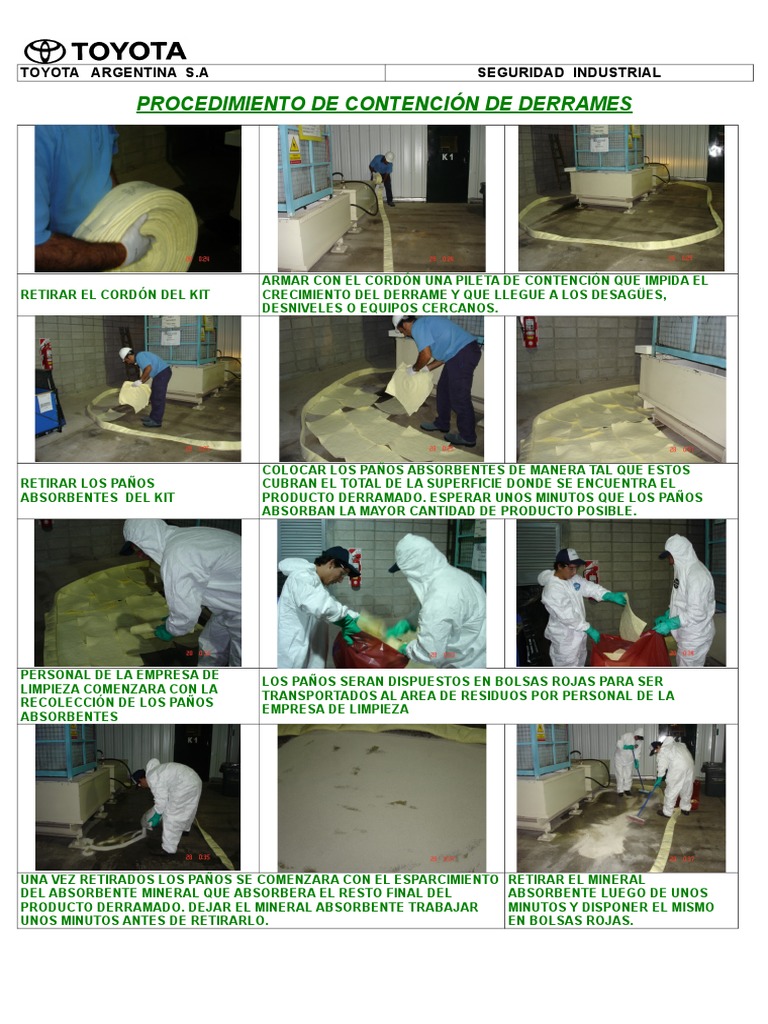 Procedimiento de Derrames | PDF | Naturaleza | Energía y recursos
