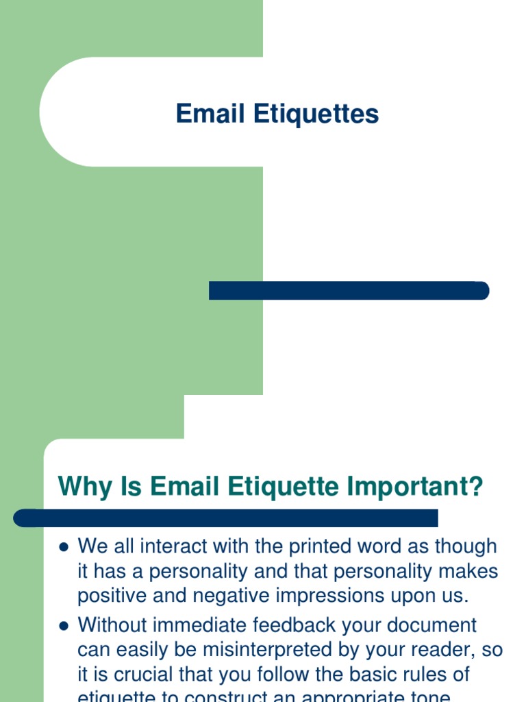 Email Etiquette | PDF | Communication