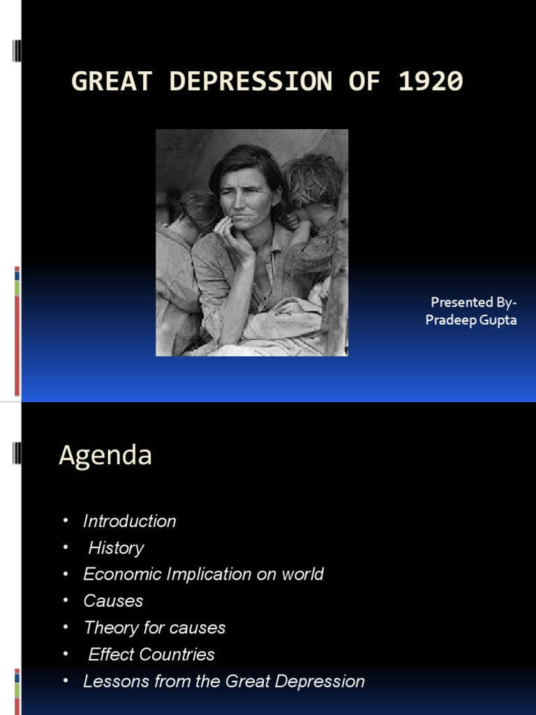 Great Depression of 1920 | PDF | Politics | Travel