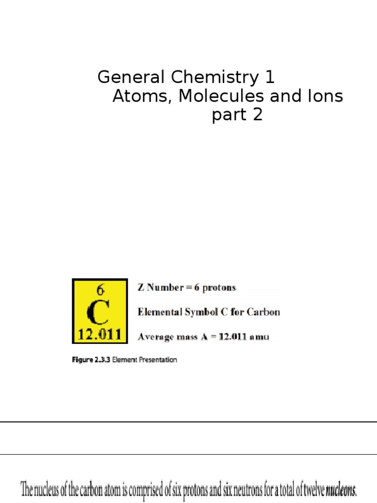 Understanding Atoms, Isotopes, and Chemical Formulas: A Fundamental ...