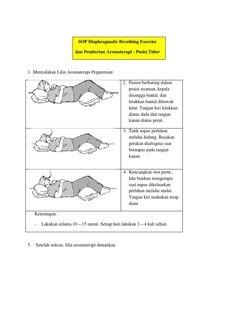 SOP Diaphragmatic Breathing Exercise | PDF
