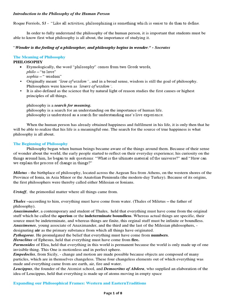 2019 Student Handout PHILO | PDF | Western Philosophy | Reason